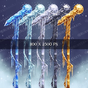 Winter Ice Microphone | Vtuber Assets + BONUS Animated Stream Mic With ...