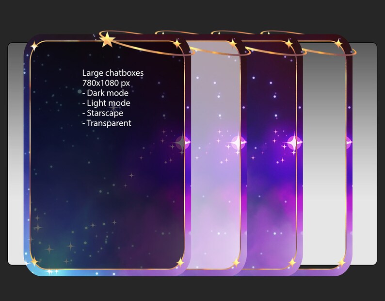 Starry Just Chatting Set Vtuber Assets Stream Asset Wings, Teacup ...