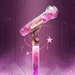 Pink Starry Mic | Celestial Vtuber Asset Microphone | Stream Decoration ...