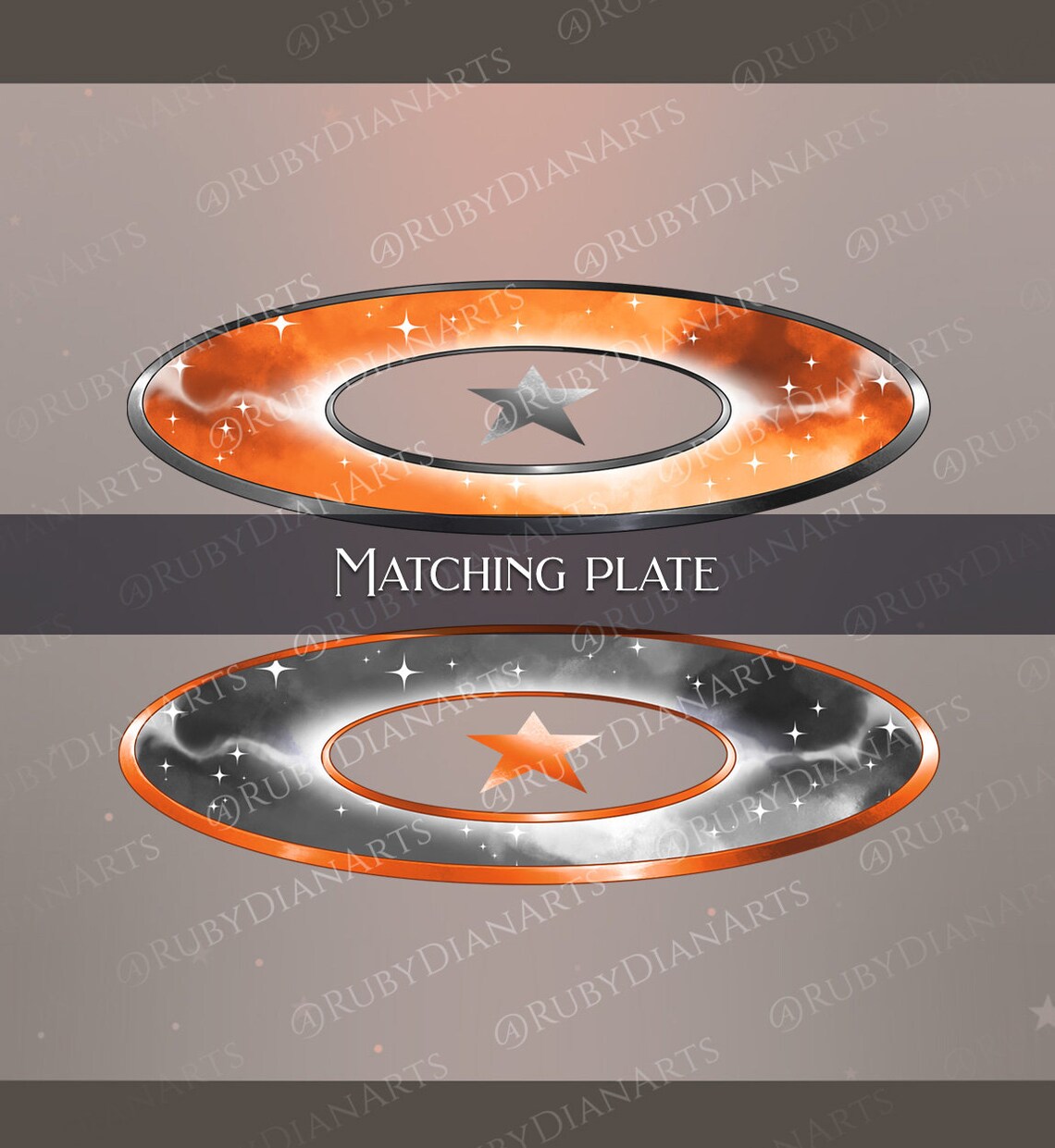 Orange Starry Teacup Celestial Vtuber Assets Star Galaxy Tea Set ...
