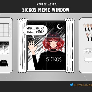 Sickos Meme Window | Twitch Streaming Vtuber Overlay and Assets ...