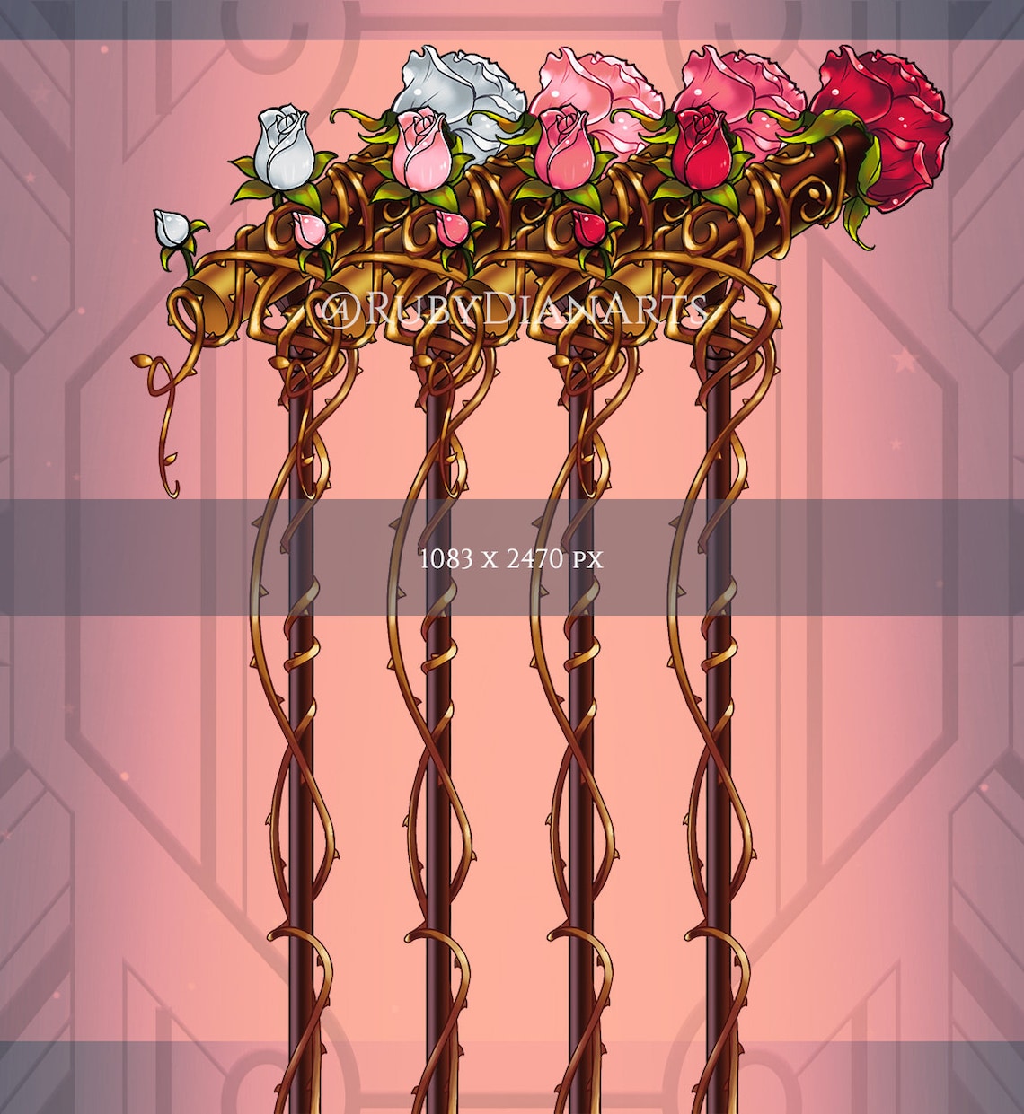 Love Roses Mic Set Multi-pack Vtuber Asset Stream Props - Etsy