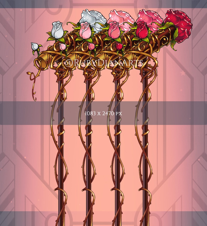 Love Roses Mic Set Multi-pack Vtuber Asset Stream Props - Etsy