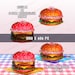 Sakura Burgers | Vtuber Food Assets | Cute Aesthetic Cheeseburger ...