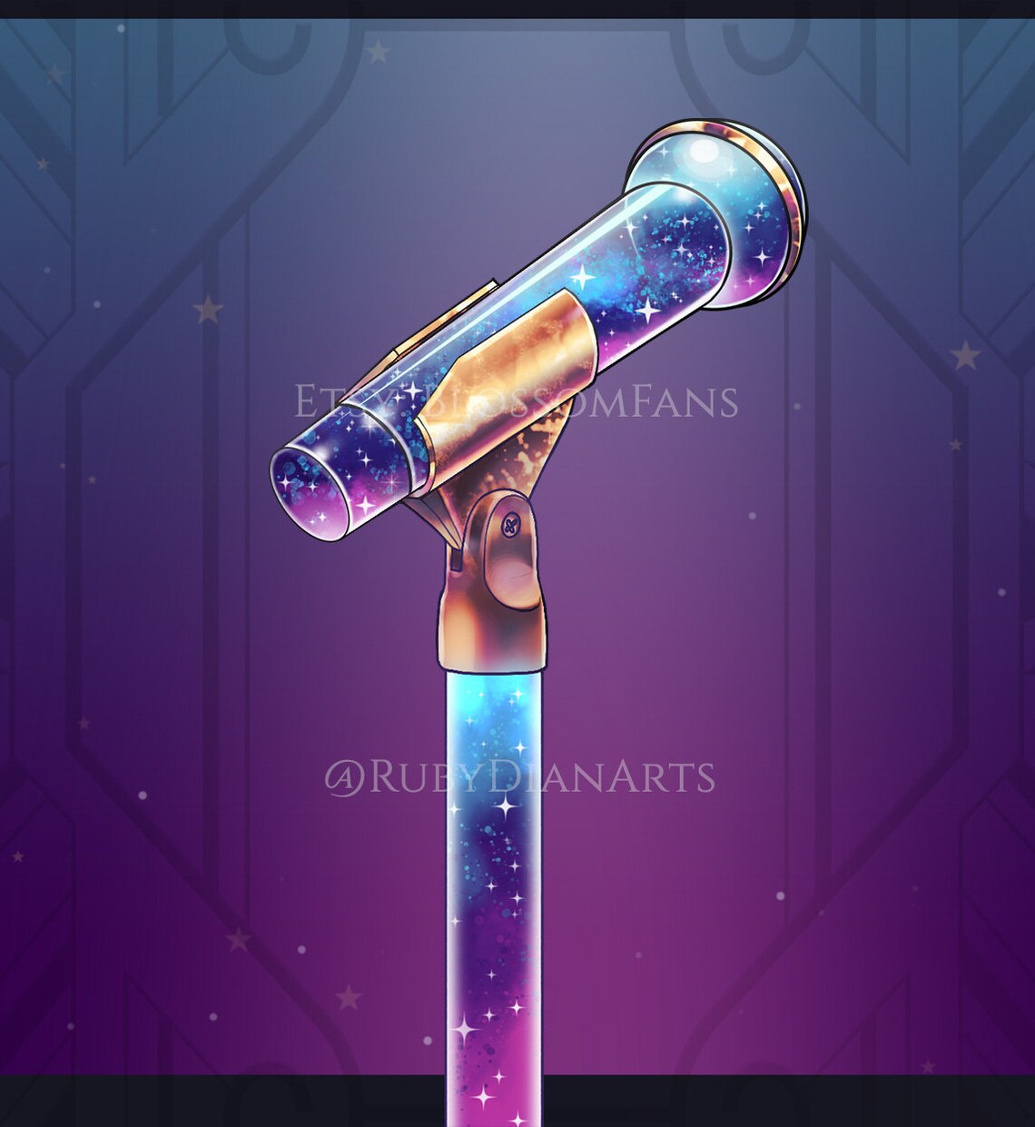 Starry Mic Celestial Vtuber Asset Microphone Stream - Etsy Denmark