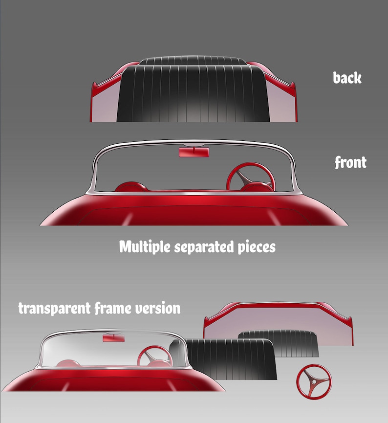 A Red Car | Vtuber Assets for Twitch Streaming | Cool Stream Props ...