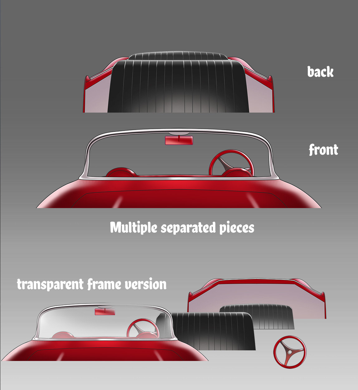 A Red Car Vtuber Assets for Twitch Streaming Cool Stream - Etsy Canada