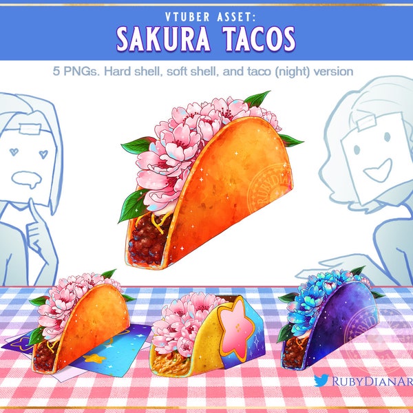 Vtuber Food Assets - Etsy