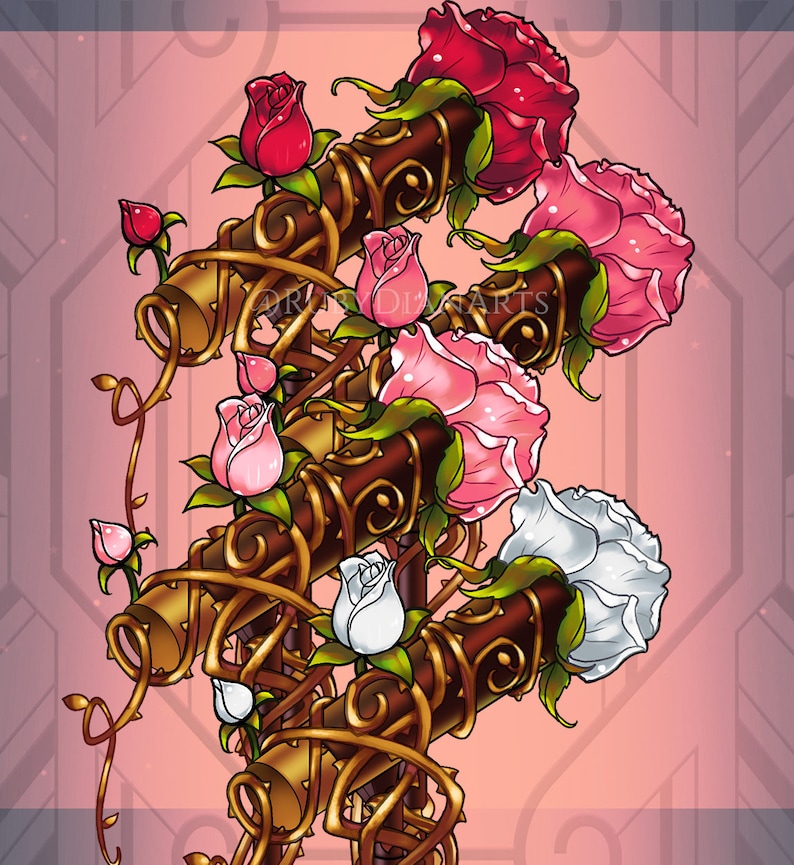 Love Roses Mic Set Multi-pack Vtuber Asset Stream Props - Etsy