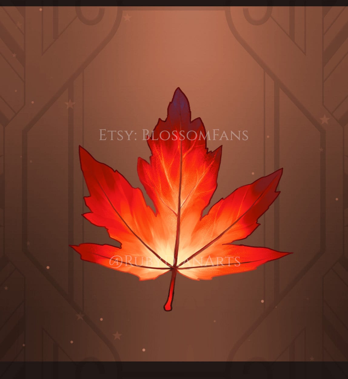 Maple Mic | Autumn Leaves | Vtuber Asset | Stream Props | Maple Leaf ...