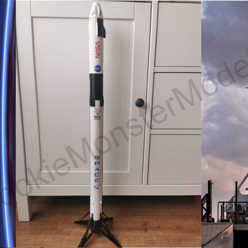 Falcon 1 Rocket Model - Etsy UK