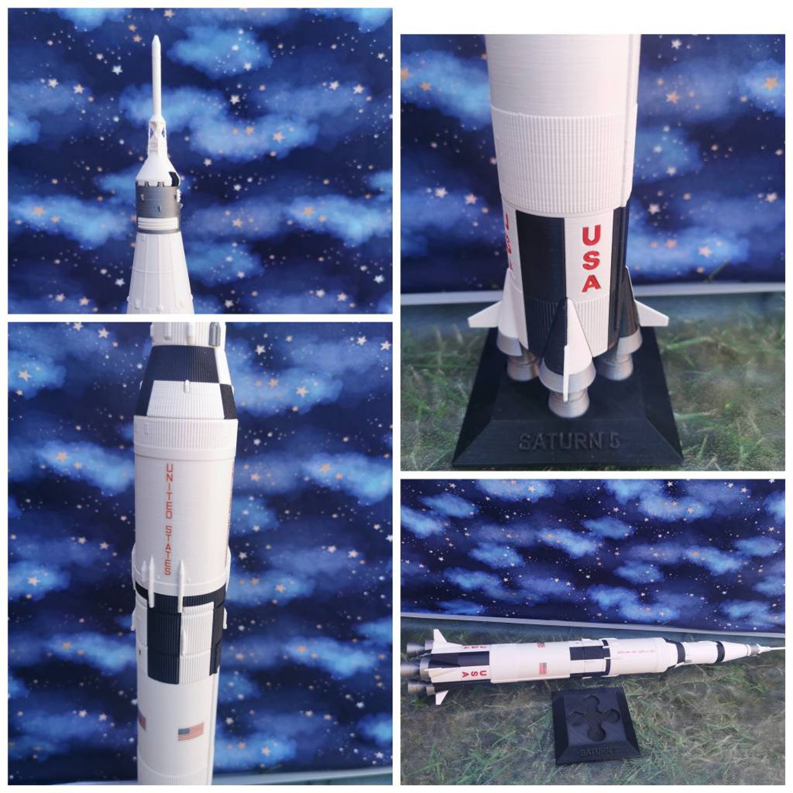 Nasa Saturn V / Apollo 11 Moon Launch Rocket Model 1:200 - Etsy