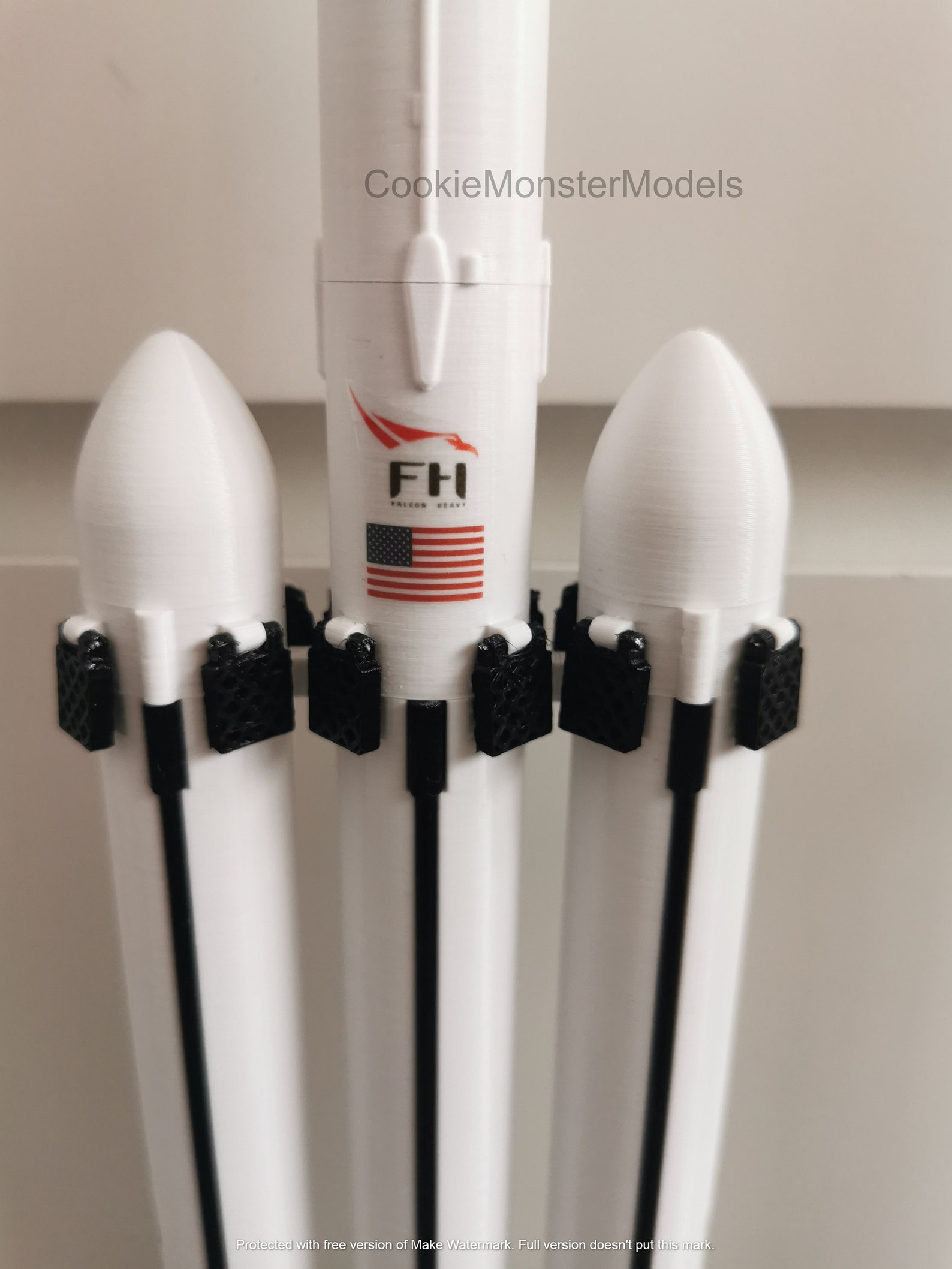Spacex Falcon Heavy 1:144scale Display Rocket Model Decals - Etsy UK