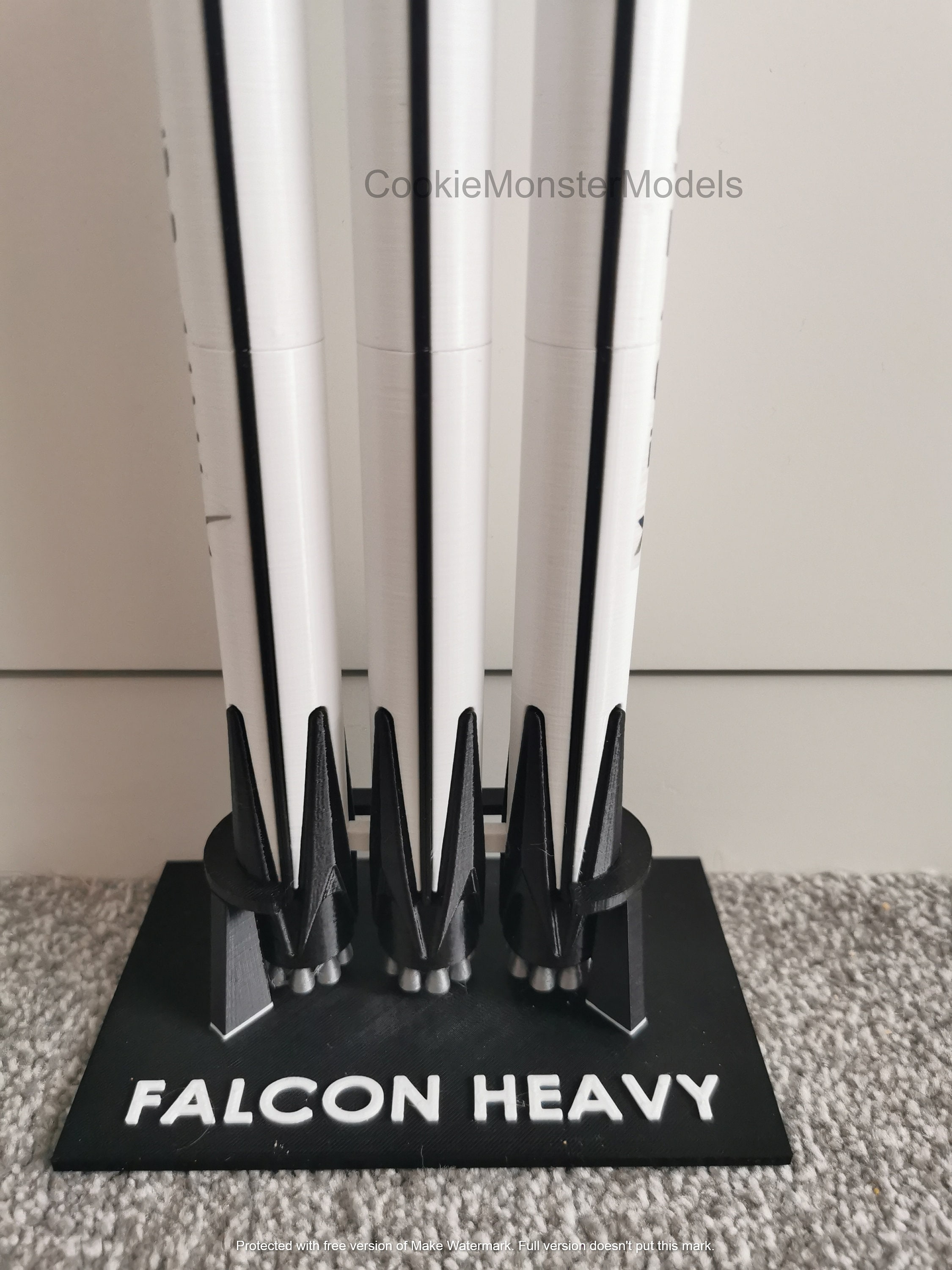 Spacex Falcon Heavy 1:144scale Display Rocket Model Decals - Etsy UK