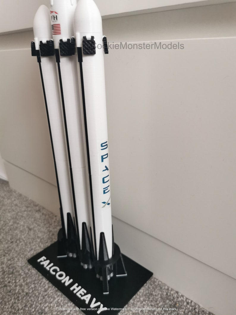 Spacex Falcon Heavy 1:144scale Display Rocket Model Decals | Etsy