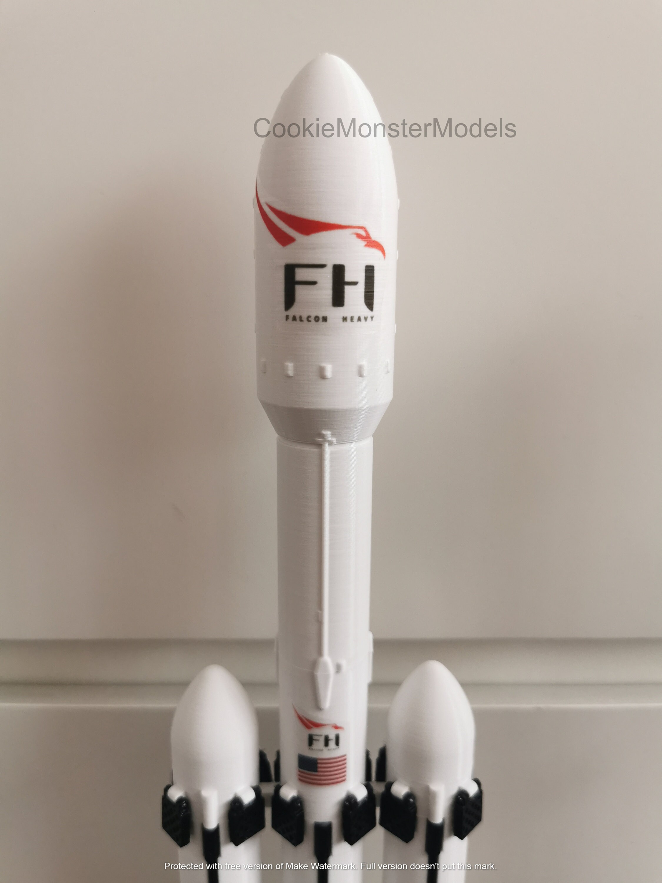 Spacex Falcon Heavy 1:144scale Display Rocket Model Decals - Etsy UK