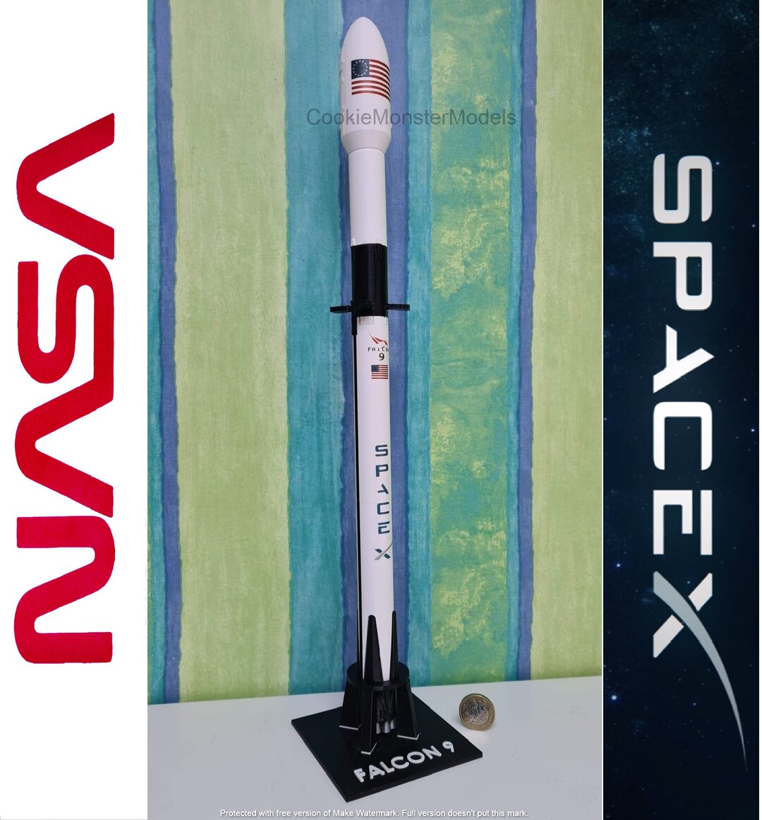 Spacex Falcon 9 Fairing Payload |scale 1:144 48cm | Higly Detailed ...