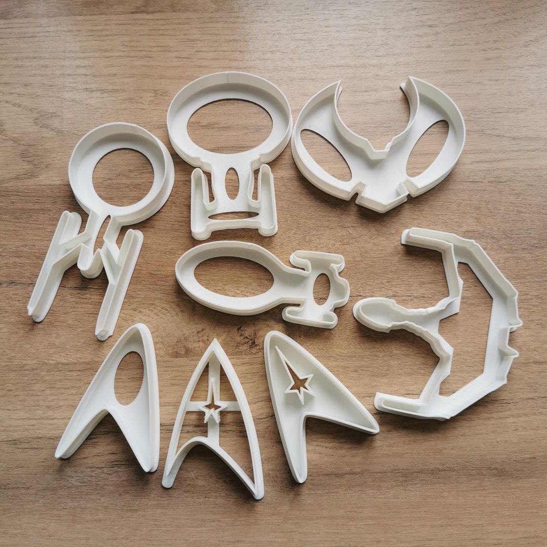 Star Trek Cookie Cutters SET 12mm Deep - Etsy