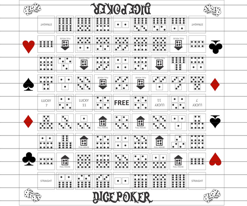 Dice Poker, Board Game File, Laser Cut File, Png File - Etsy