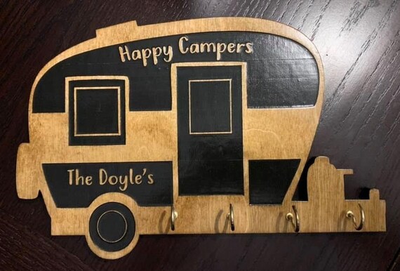 Happy Campers Key Holder | Etsy