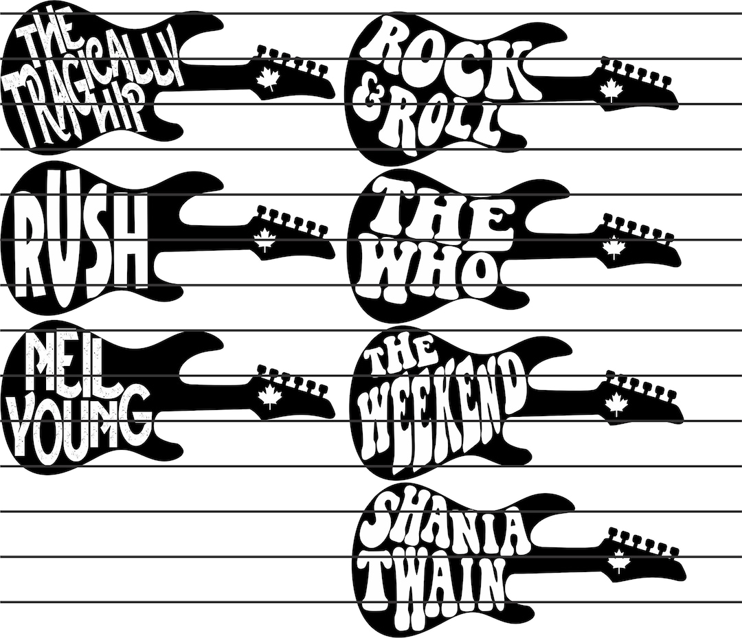 Mini Guitar Canadian Music Icons Svg, Mini Guitar Svg - Etsy