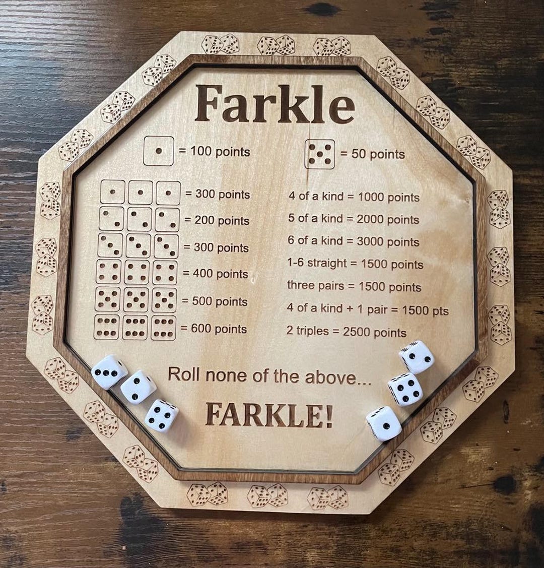 Farkle Dice Game - Etsy