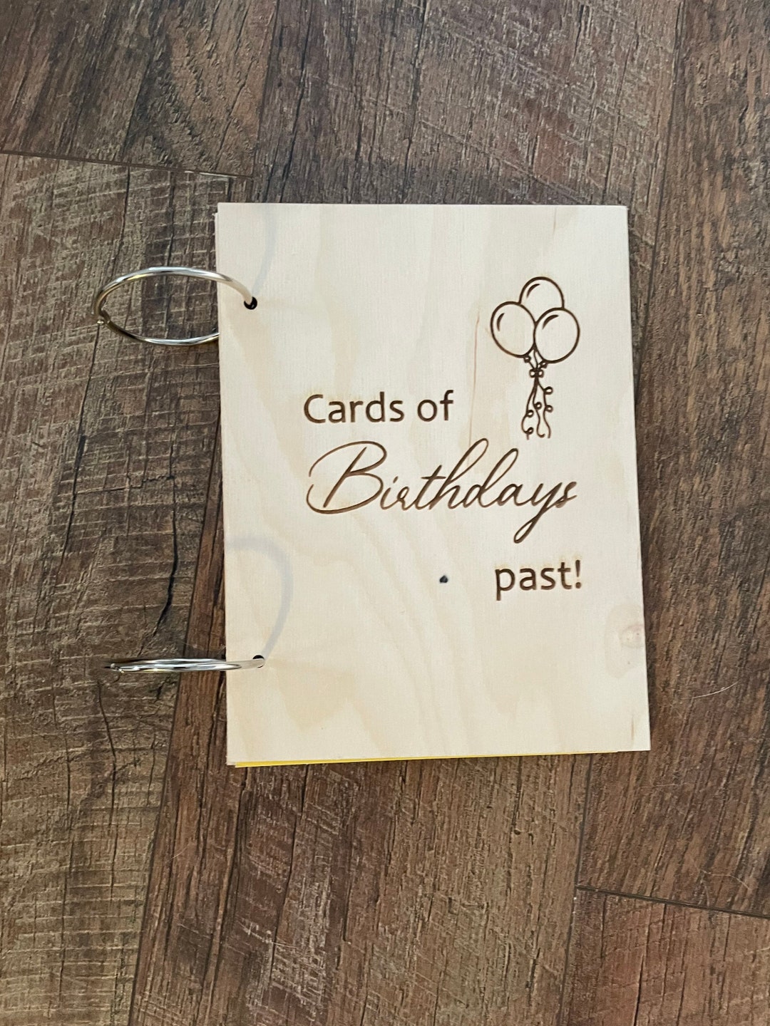 Cards of Birthday’s Past- Wooden Card Holder, Greeting Card Holder ...