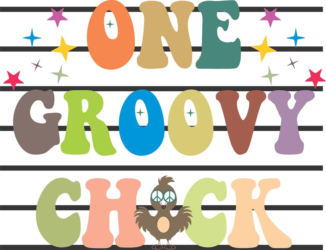 One Groovy Chick Png, Digital Download, Instant Download, Cute Png ...