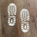 Santa Boot Stencil Svg - Santa Shoe Stencil -santa Footprint Stencil ...