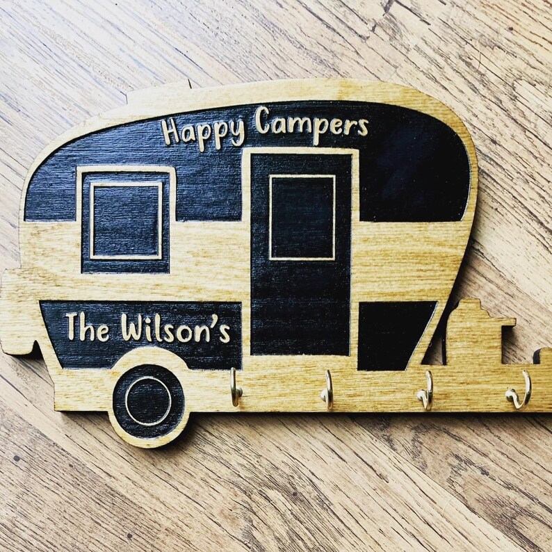 Happy Campers Key Holder - Etsy