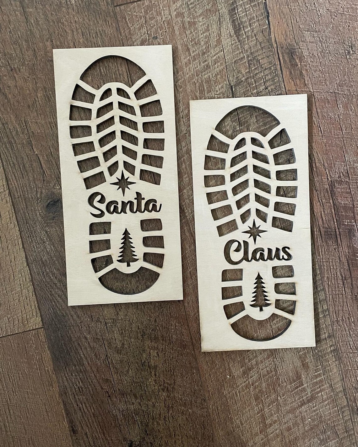 Santa Boot Stencil Svg - Santa Shoe Stencil -santa Footprint Stencil ...