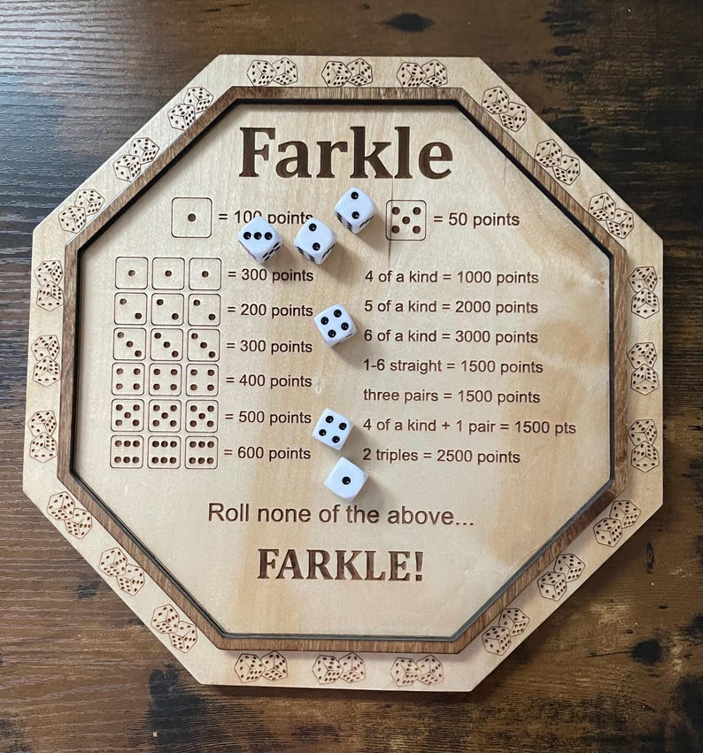 Farkle, Digital Download, Instant Download, Farkle Game Svg, Farkle ...