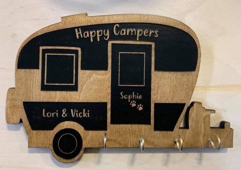 Happy Campers Key Holder | Etsy