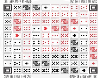 Sequence Game Board - Etsy