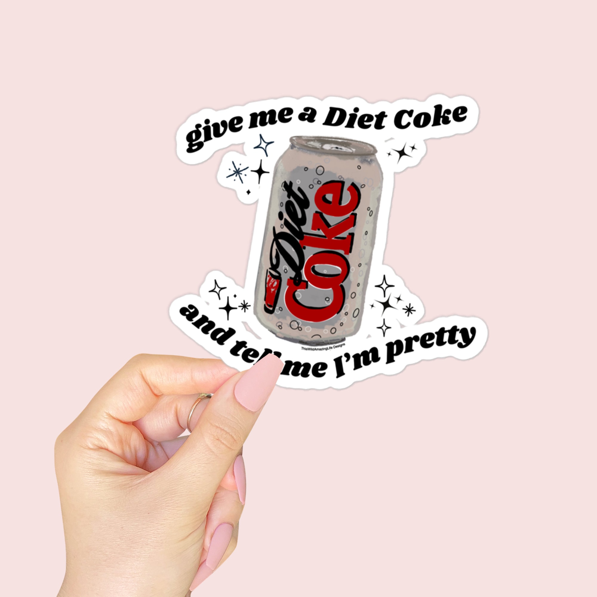 Diet Coke, Diet Coke Sticker, Diet Coke Obsessed, Gift for Her, Fun ...