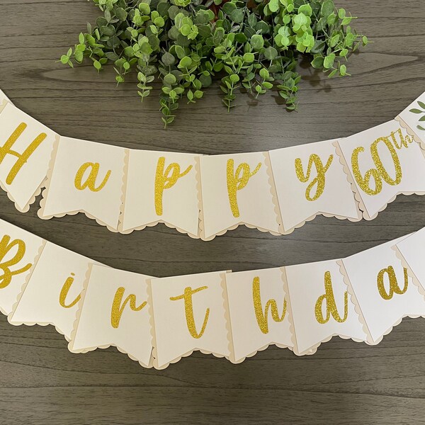Floral Birthday Banners - Etsy