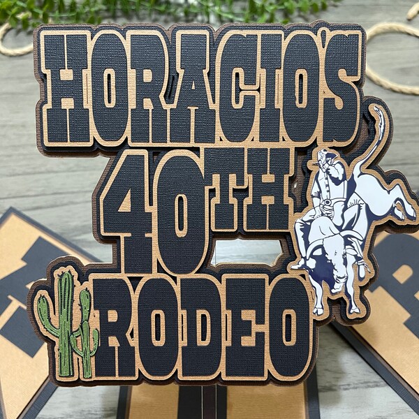 Western Cake Topper - Etsy