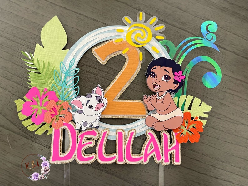 Moana Cake Topper Moana Moana Party Moana Theme Moana - Etsy