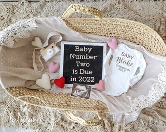 Baby Number Two Announcement - Etsy