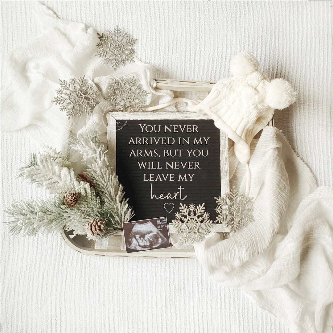 Baby Loss Announcement Miscarriage Announcement Winter Printable ...
