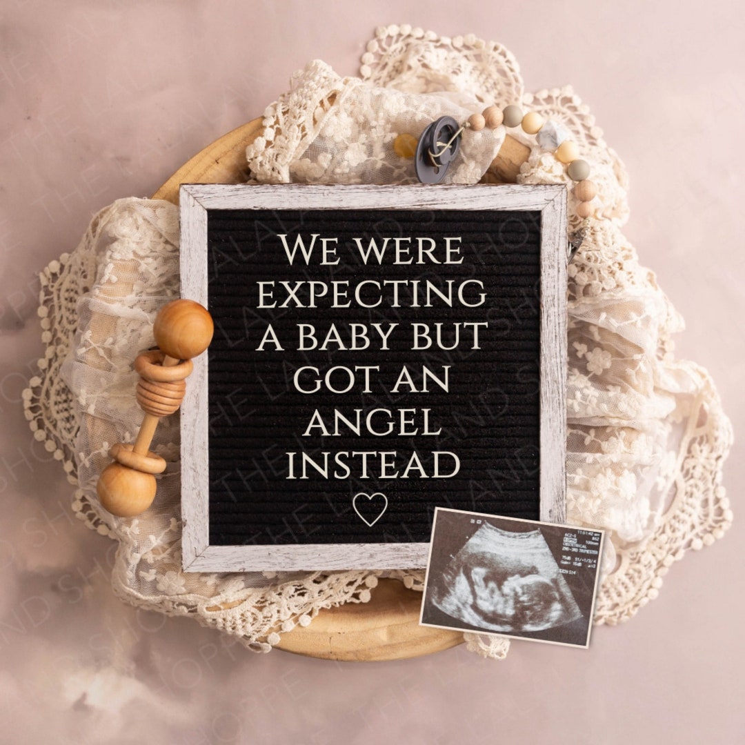 Baby Loss Announcement, We Were Expecting a Baby but Got an Angel ...