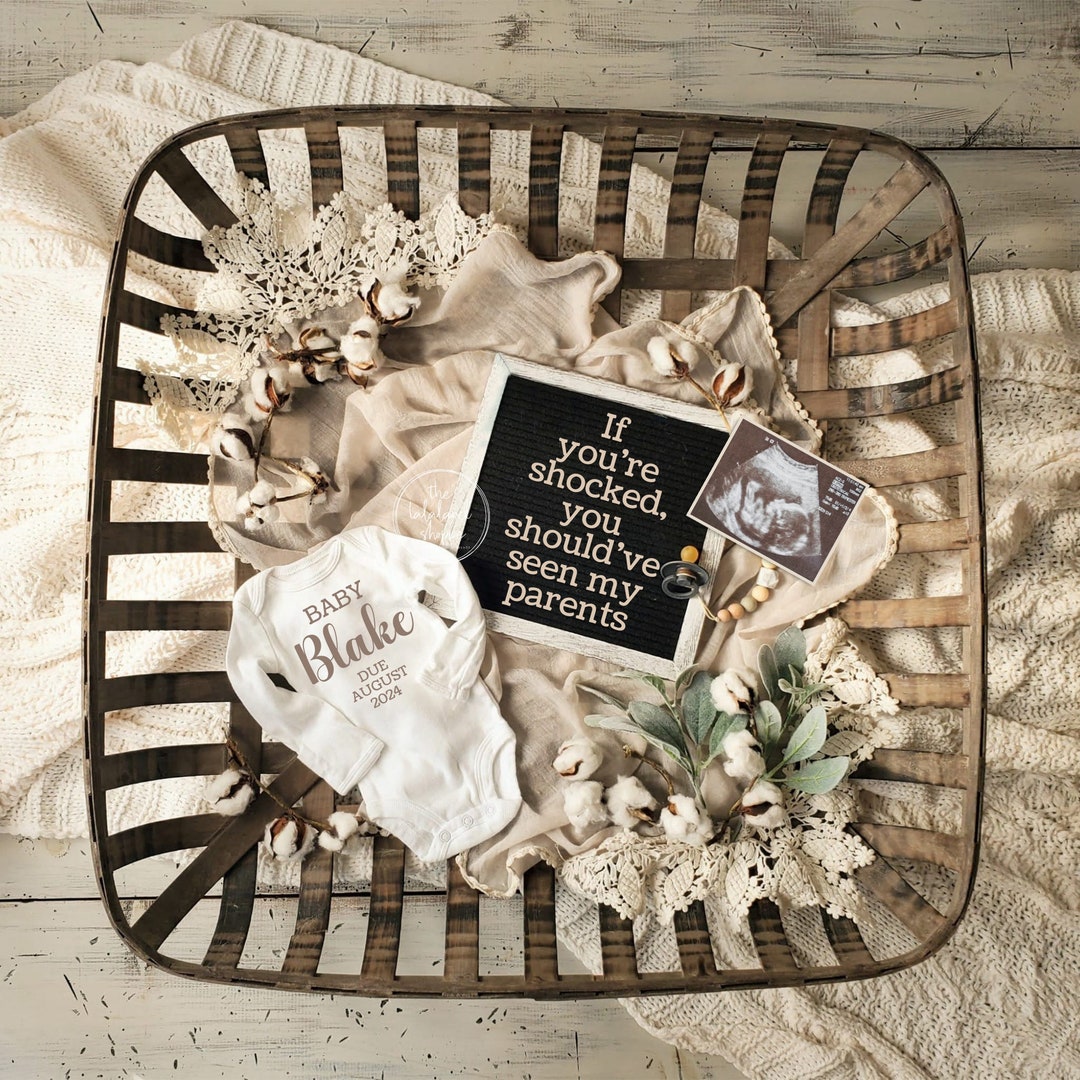 Surprise Pregnancy Announcement Funny Baby Announcement Digital ...