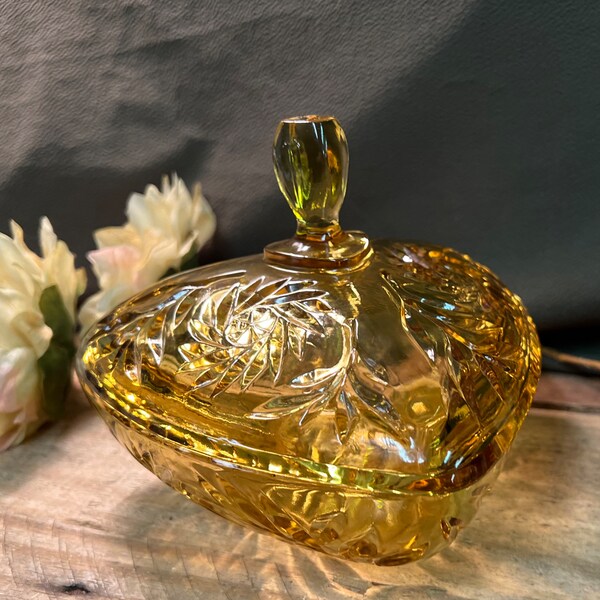Amber Candy Dish - Etsy