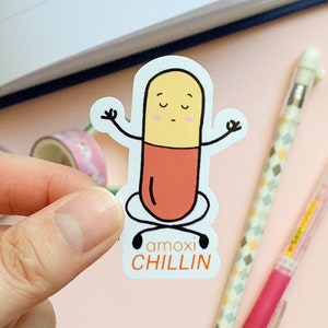 Pill stickers for laptop medical stickers funny kawaii | Etsy