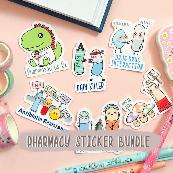 Pharmacy Student Stickers - Etsy