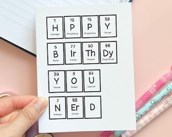 Science Birthday Card Basic Birthday Card Acid Base - Etsy Canada