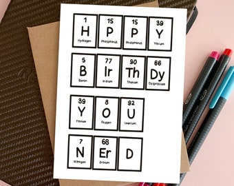 Funny Science Birthday Card - Etsy