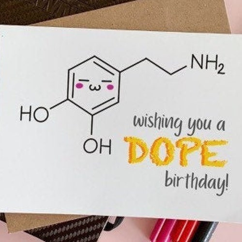 Science Card for Birthday Birthday Card Cute and Funny Funny - Etsy