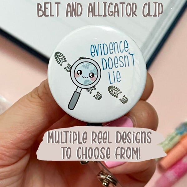 Retractable Badge Reel Forensic - Etsy