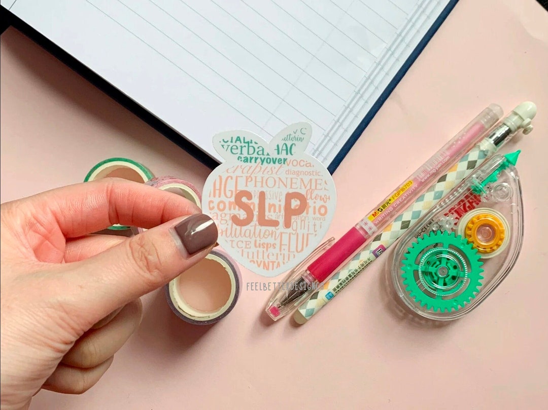 SLP Stickers for Water Bottle, Speech Therapy Sticker Funny, Medical ...